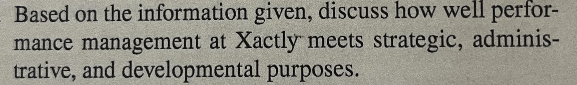Solved Based on the information given, discuss how well | Chegg.com