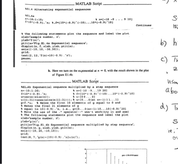 Problems Solvon scrpts provrded to the lept and | Chegg.com