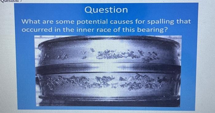Solved What are some potential causes for spalling that | Chegg.com