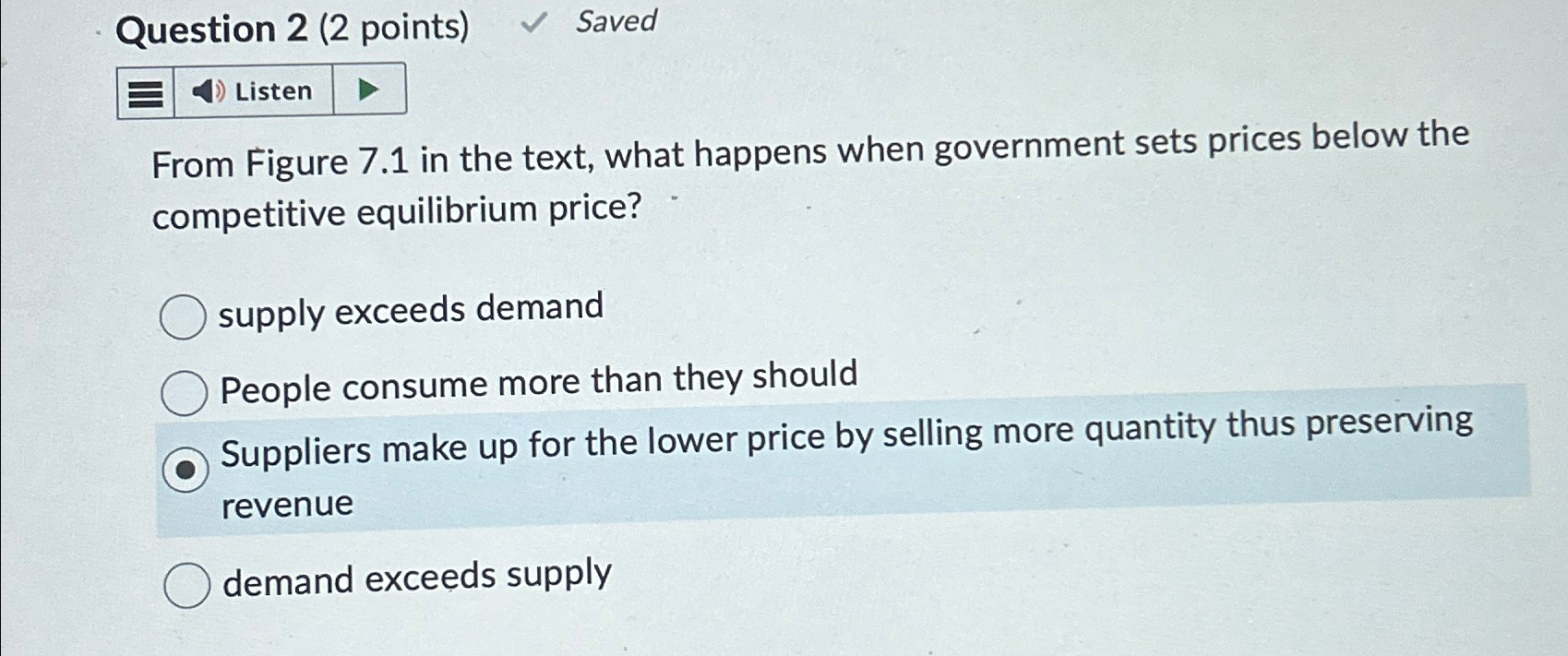 Solved Question 2 (2 ﻿points) ﻿SavedFrom Figure 7.1 ﻿in the | Chegg.com