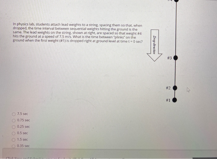 Solved In physics lab, students attach lead weights to a | Chegg.com