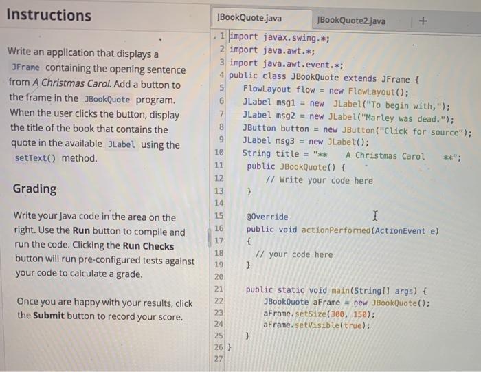 Solved Instructions Write an application that displays a | Chegg.com