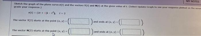 Solved Sketch the graph of the plane curve r(t) and the | Chegg.com