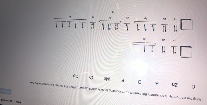 Solved Using the element symbols, identify the element | Chegg.com