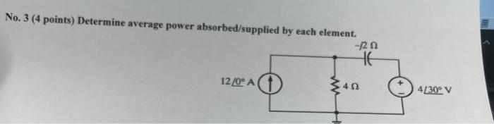 Solved No. 3 (4 points) Determine average power | Chegg.com Solved No. 3 (4 points) Determine average power | Chegg.com