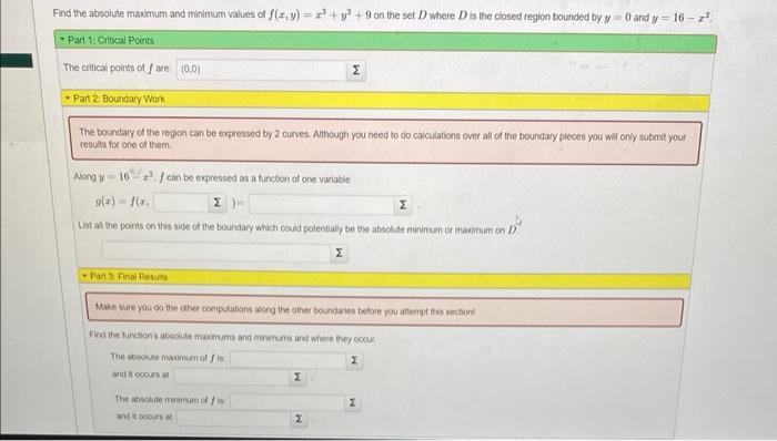 Solved Ind the absolute maximum and minimum values of | Chegg.com