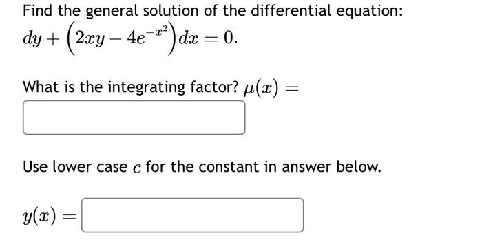 Solved Find the general solution of the differential | Chegg.com