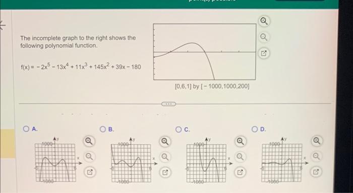 Solved The incomplete graph to the right shows the following | Chegg.com