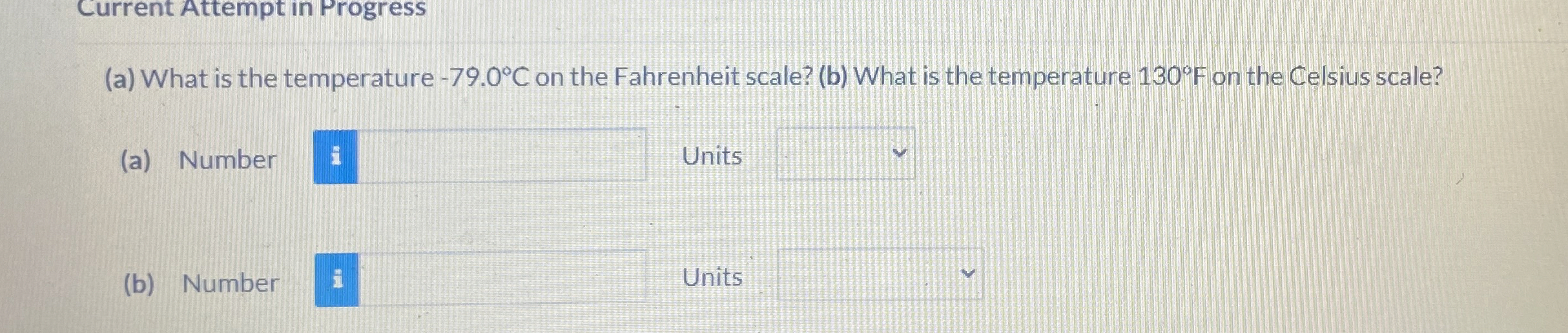 Solved (a) ﻿What is the temperature -79.0°C ﻿on the | Chegg.com