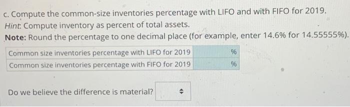 Solved Adjusting Balance Sheet and Income Statement for LIFO | Chegg.com