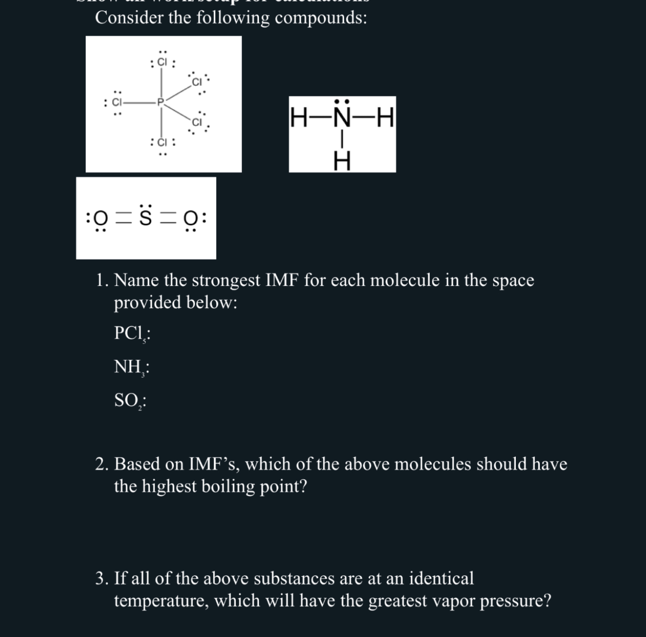 Solved Consider the following compounds::Name the strongest | Chegg.com