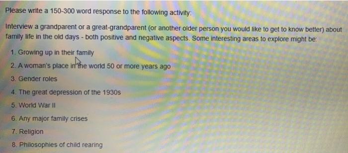 Solved Please write a 150-300 word response to the following | Chegg.com