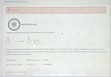 Solved Practice the Skill 21.45aIncorrect.PRACTDCE the | Chegg.com