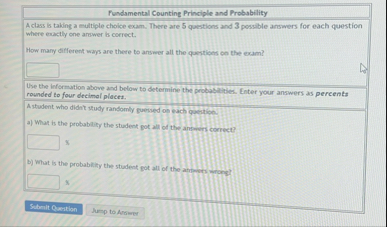 Solved Fundamental Counting Principle and ProbabilityA class | Chegg.com