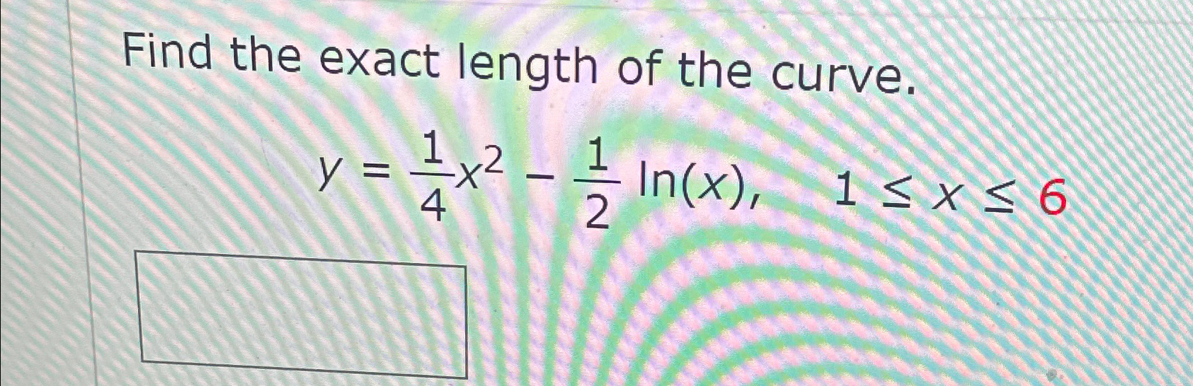 Solved Find the exact length of the | Chegg.com