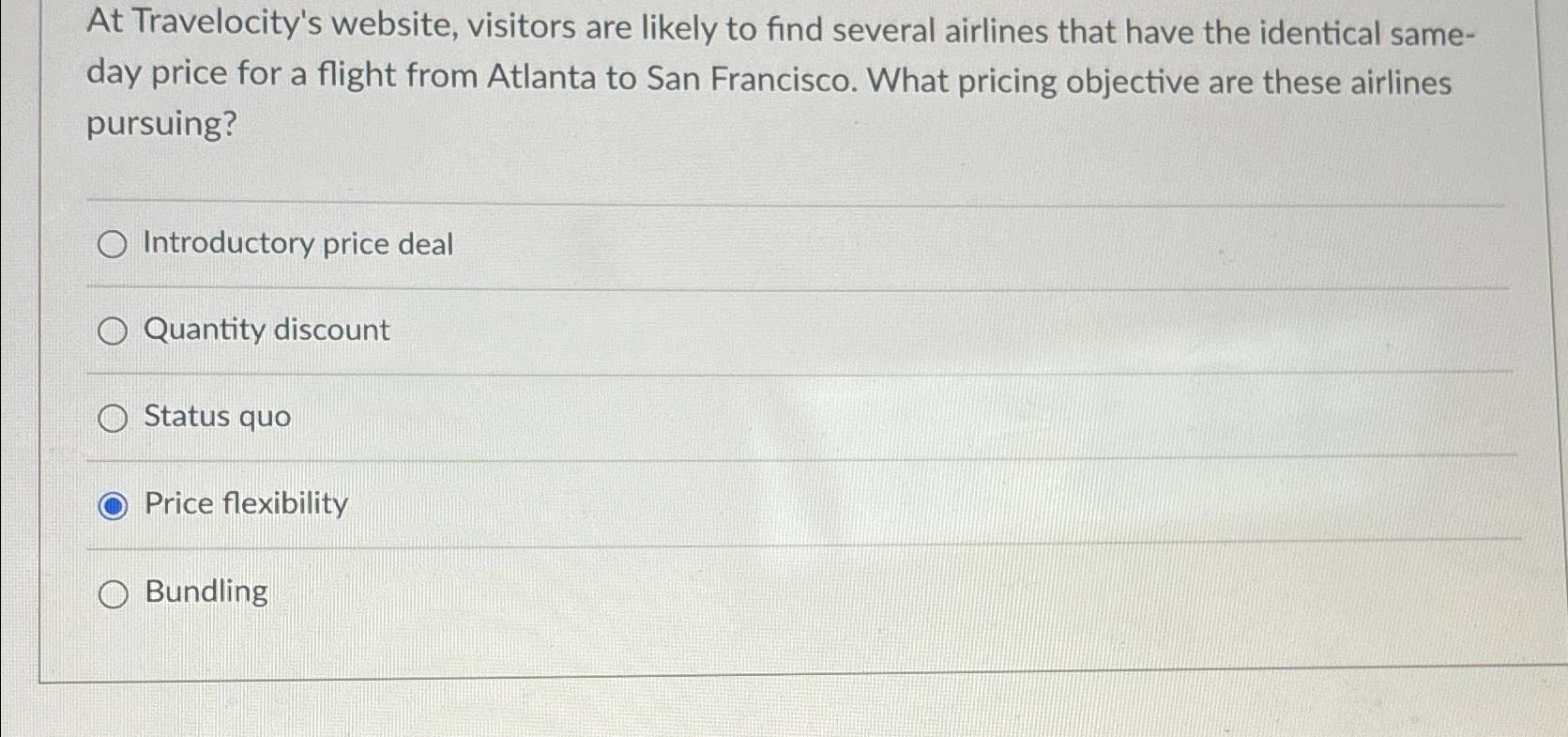 Solved At Travelocity's website, visitors are likely to find | Chegg.com