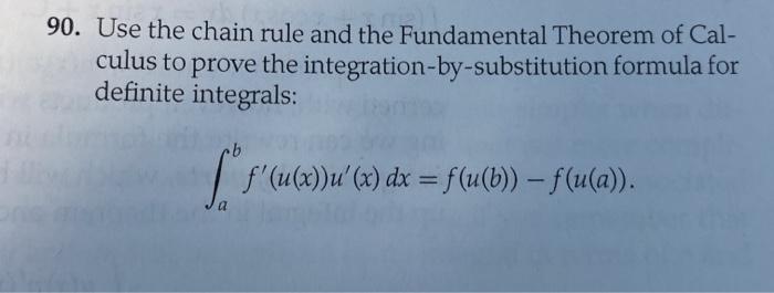 Solved 90. Use the chain rule and the Fundamental Theorem of | Chegg.com