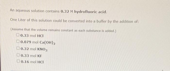 Solved An aqueous solution contains 0.26 M ammonium | Chegg.com