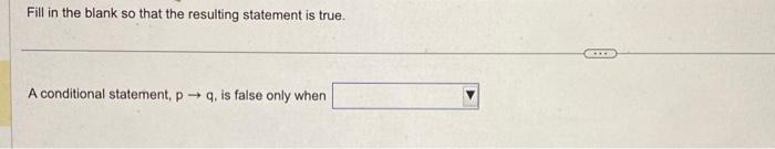 Solved Fill in the blank so that the resulting statement is | Chegg.com