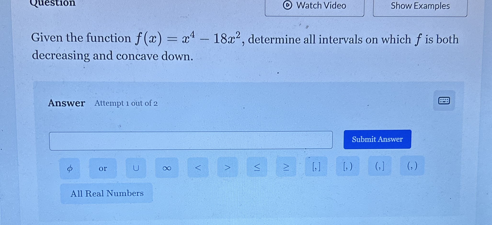 Solved Given the function f(x)=x4-18x2, ﻿determine all | Chegg.com