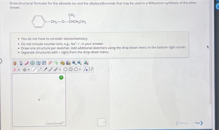 Solved Draw structural formulas for the alkoxide ion and the | Chegg.com