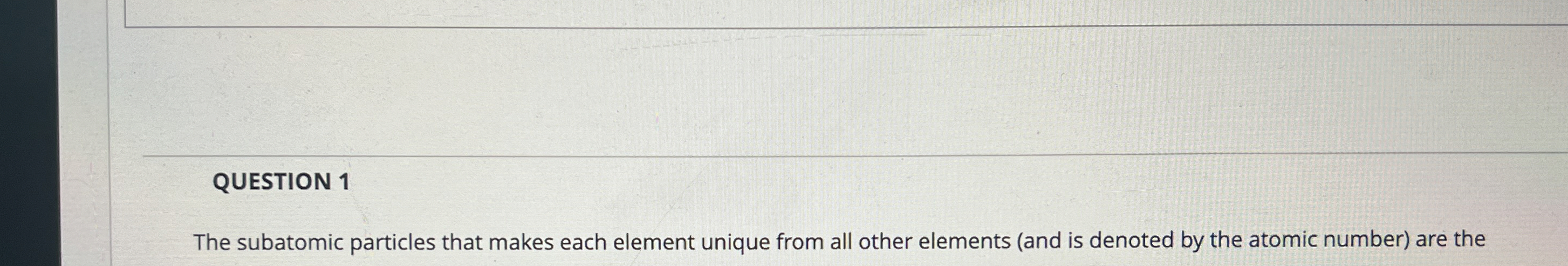 Solved The subatomic particles that makes each element | Chegg.com