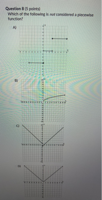 Solved Question 8 (5 points) Which of the following is not | Chegg.com