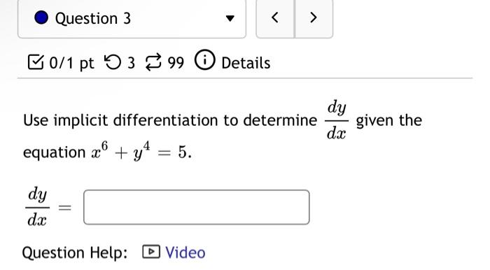 Solved Use implicit differentiation to determine dxdy given | Chegg.com