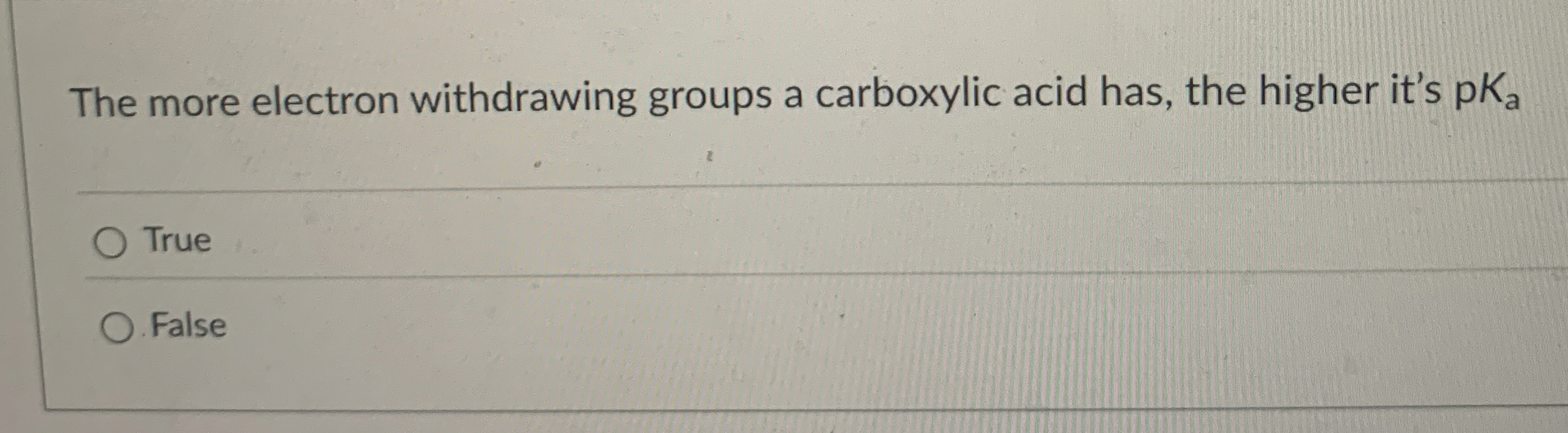 Solved The more electron withdrawing groups a carboxylic | Chegg.com
