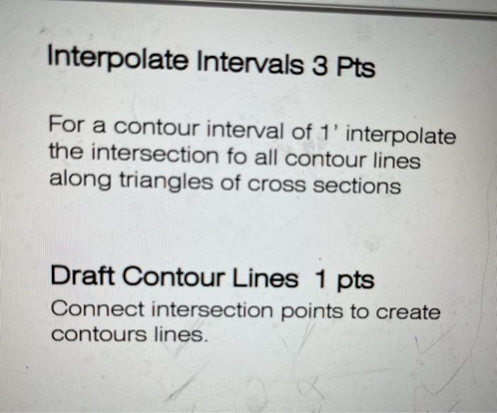 Solved Interpolate Intervals 3 Pts For a contour interval of | Chegg.com