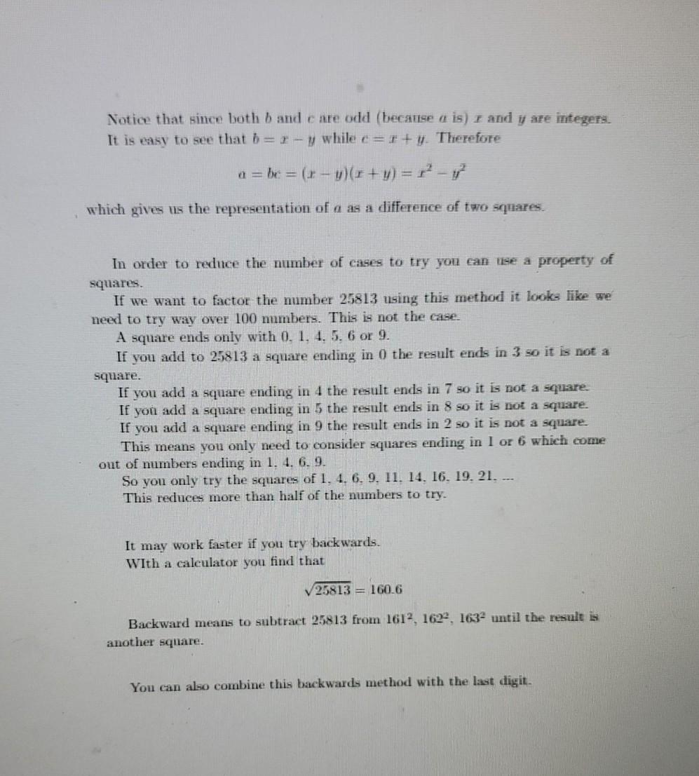 Solved 1. Use the method to factor the number 4699 2. Use | Chegg.com
