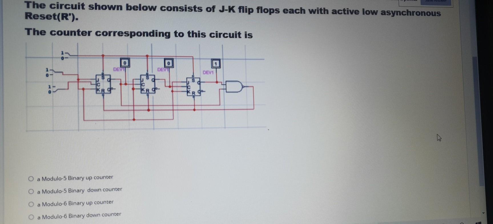 Solved The circuit shown below consists of J-K flip flops | Chegg.com