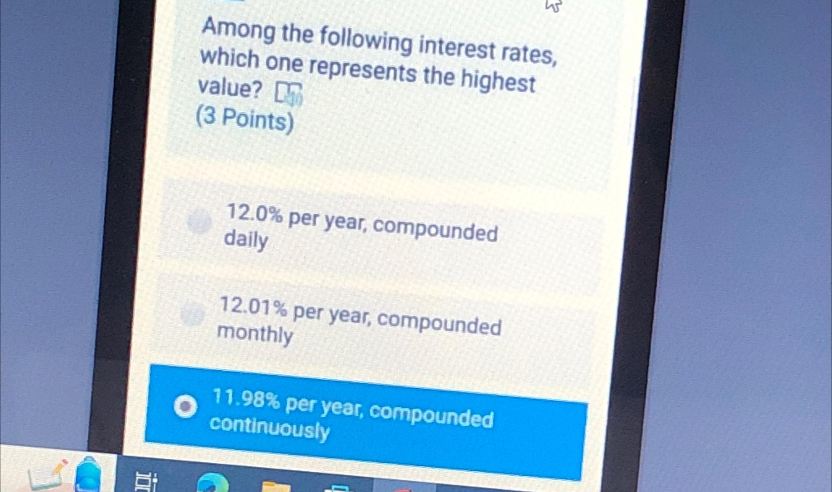Solved Among the following interest rates, which one | Chegg.com