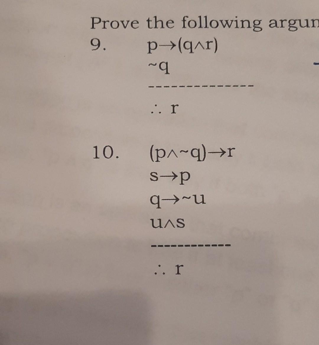 Solved p→(q∧r) | Chegg.com