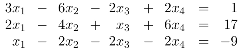 Solved apply the gauss-jordan algorithm to solve the linear | Chegg.com