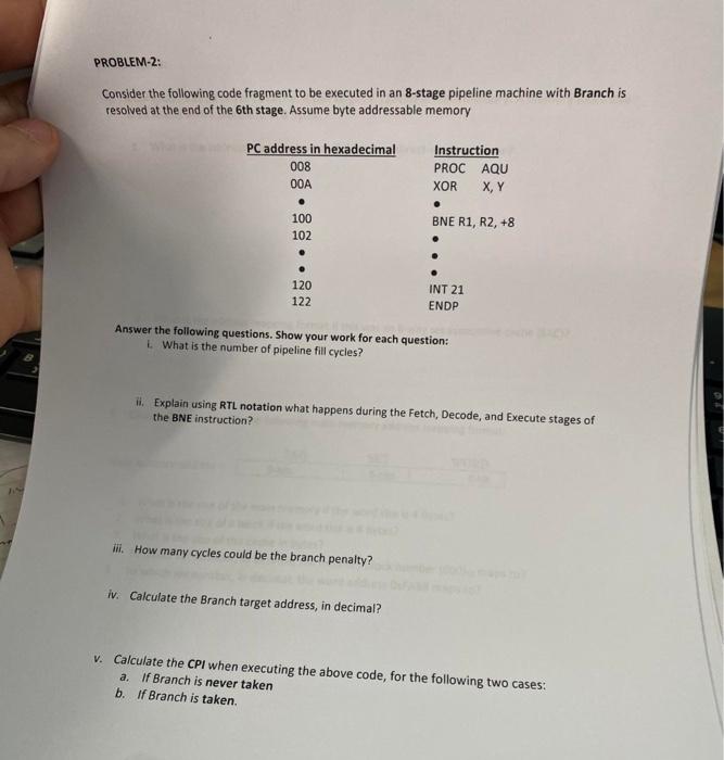 Solved Consider the following code fragment to be executed | Chegg.com