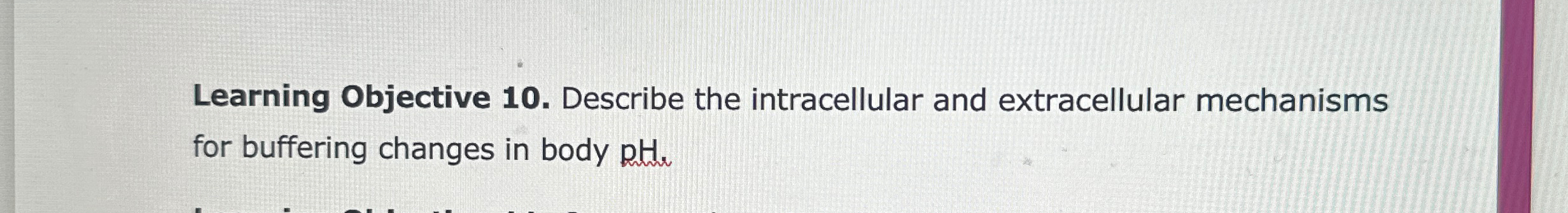 Solved Learning Objective 10. ﻿Describe the intracellular | Chegg.com