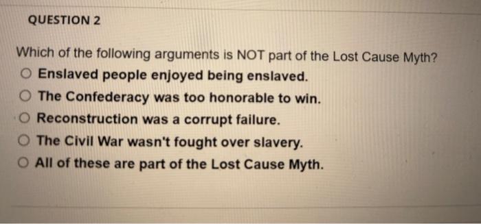 QUESTION 2 Which of the following arguments is NOT | Chegg.com