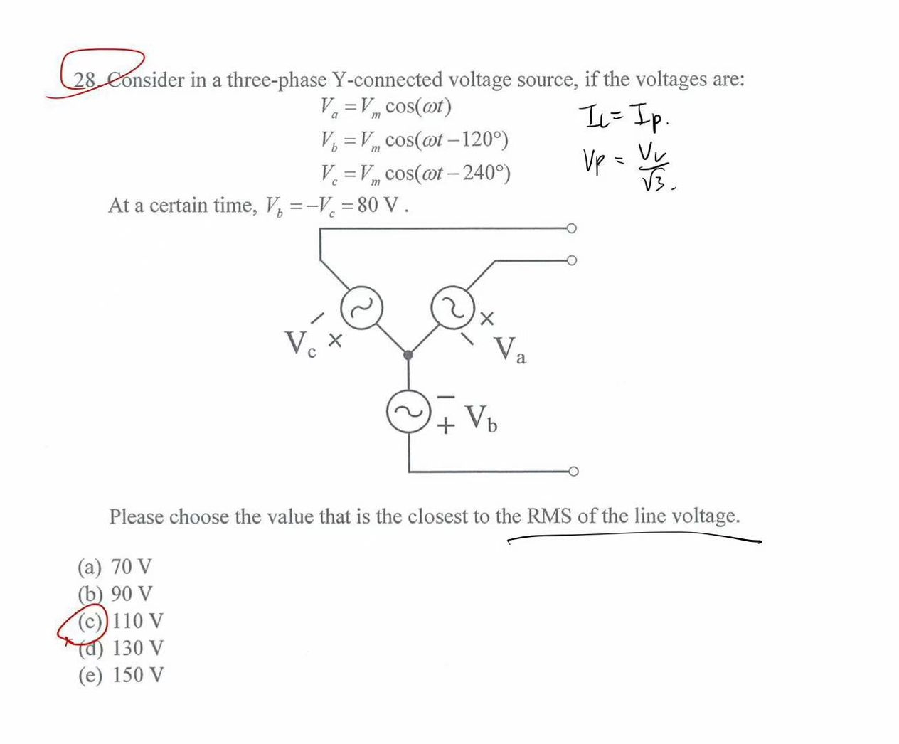 Solved send to expert Consider in a three-phase Y-connected | Chegg.com