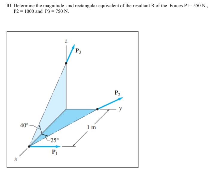 Solved III. Determine the magnitude and rectangular | Chegg.com