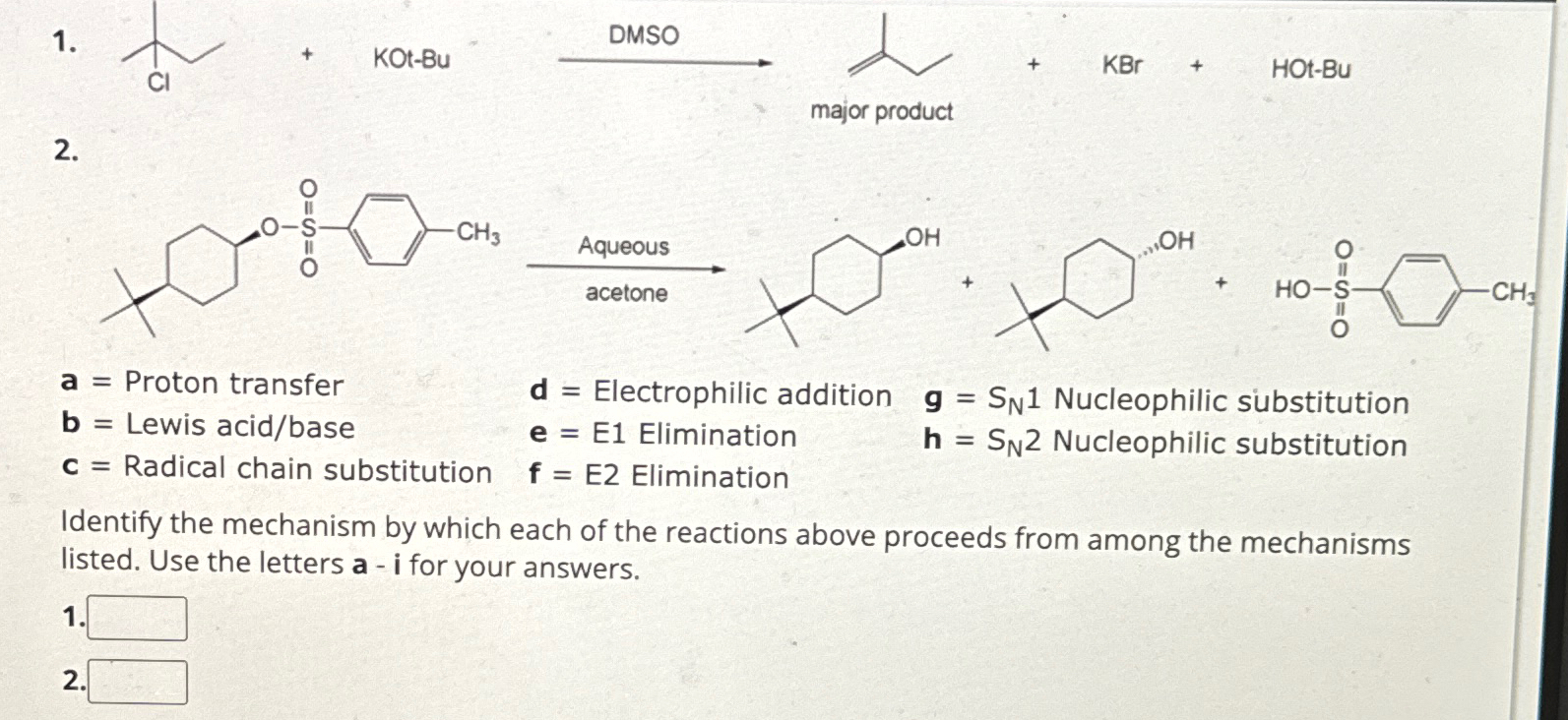 Solved major product2.a= ﻿Proton transferb= ﻿Lewis | Chegg.com
