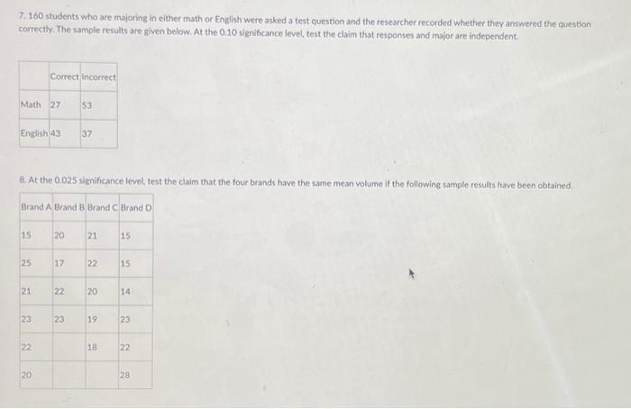 Solved Please Provide Proper Statistical Notation This