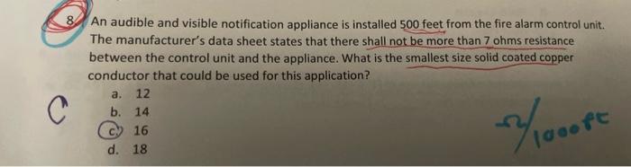 Solved An audible and visible notification appliance is | Chegg.com