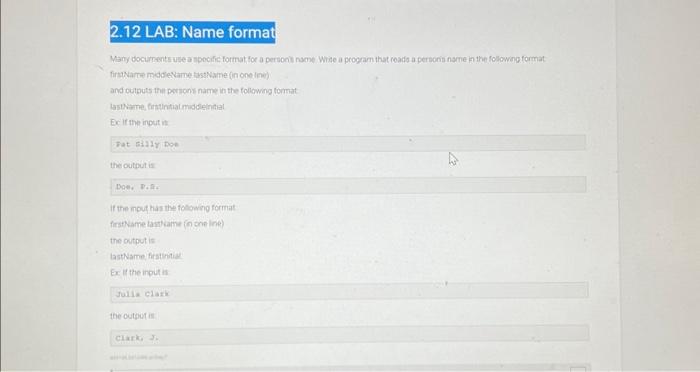 Solved Many docurnmes usea specific format for a personit | Chegg.com