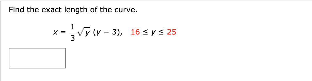 Solved Find the exact length of the | Chegg.com