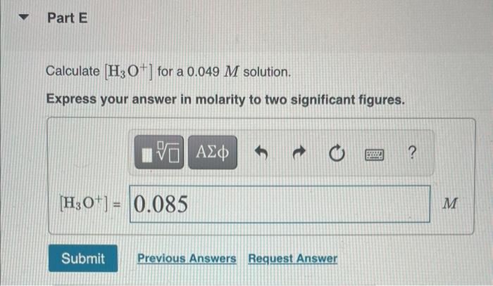 Solved Calculate [H3O+]and the pH of each H2SO4 solution | Chegg.com