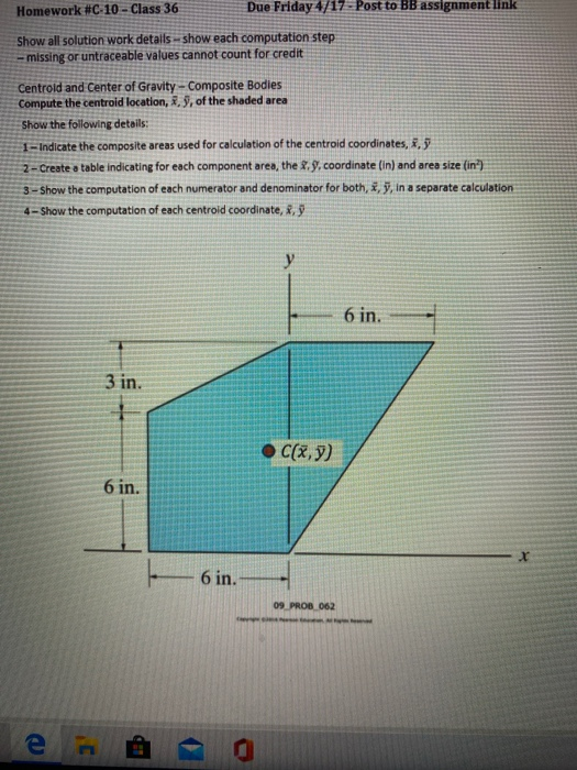 Solved Homework #C 10 - Class 36 Due Friday 4/17 - Post to | Chegg.com