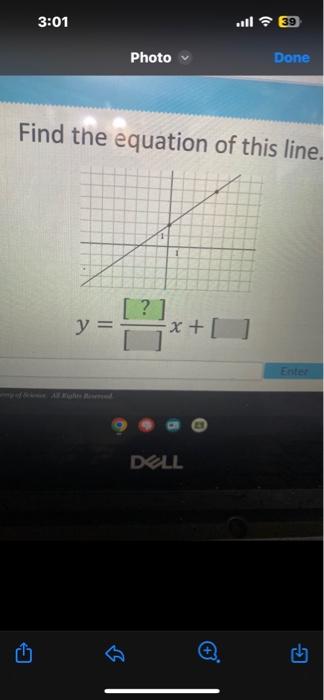 Solved Find the equation of this line. y=−x+ | Chegg.com
