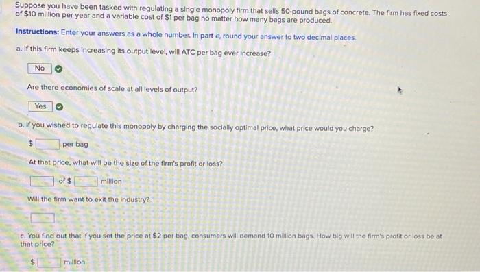 Solved Suppose you have been tasked with regulating a single | Chegg.com