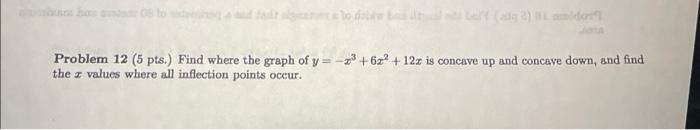 Solved Problem 12 (5 pts.) Find where the graph of | Chegg.com